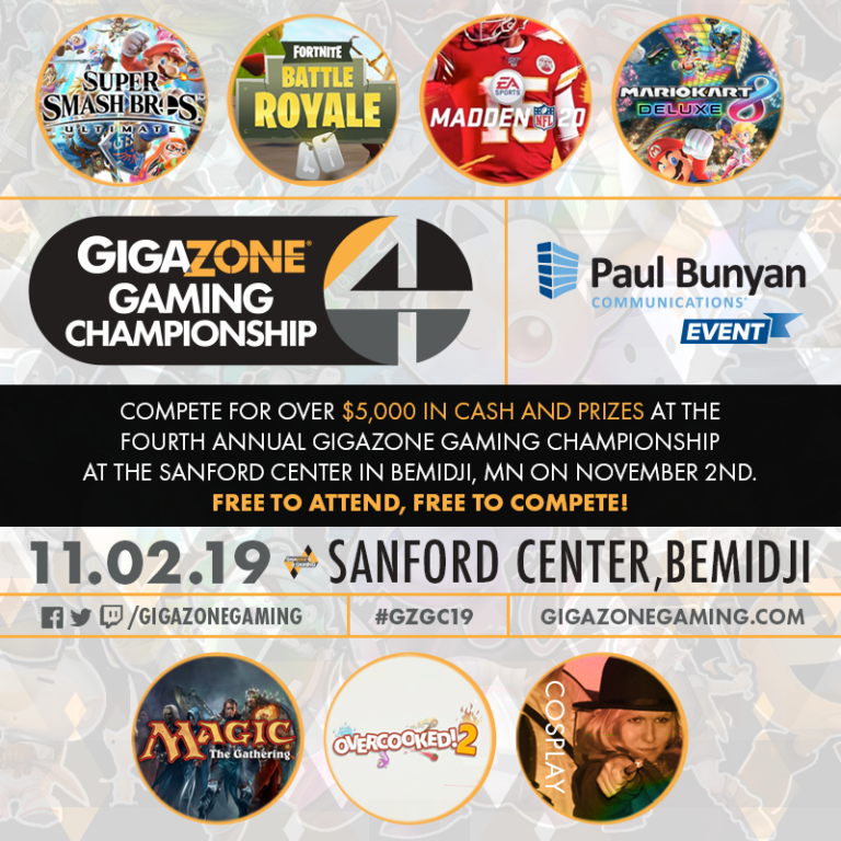 2019 GigaZone Gaming Championship is this Saturday, November 2! : Paul ...