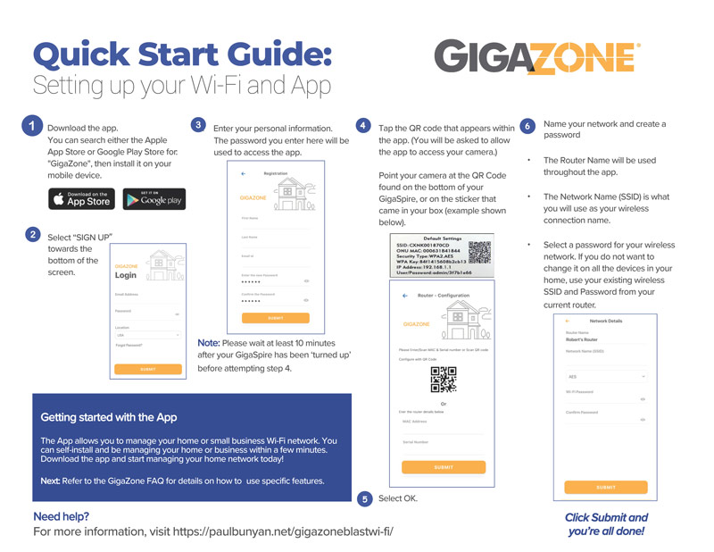 GigaZone App :Paul Bunyan Communications → right here