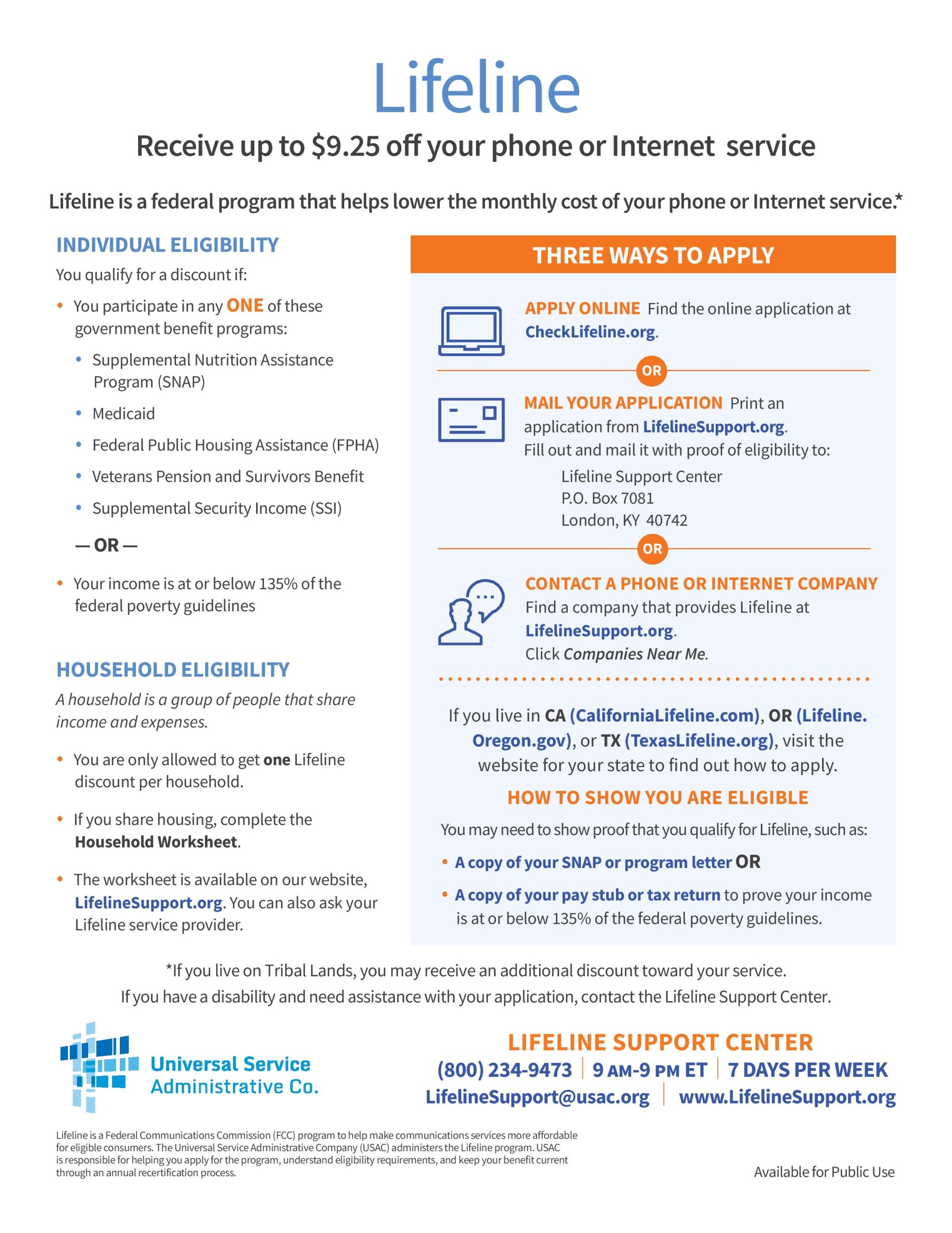 National Lifeline Awareness Week is September 12-16 : Paul Bunyan ...