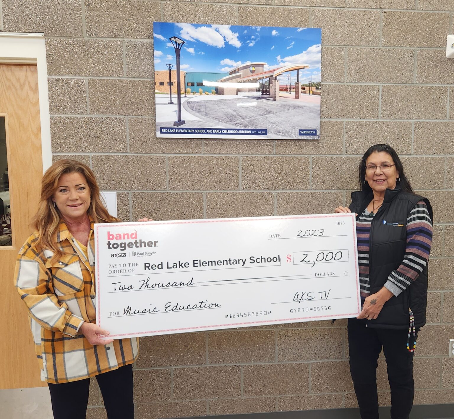 Red Lake Elementary School Receives $2,000 AXS-TV Band Together ...